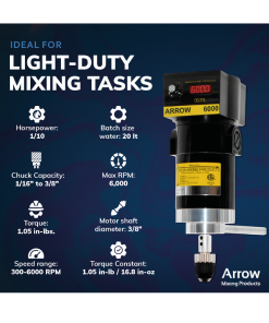 6000 Model Electric Mixer | Digital Mixer | Arrow Mixing Products